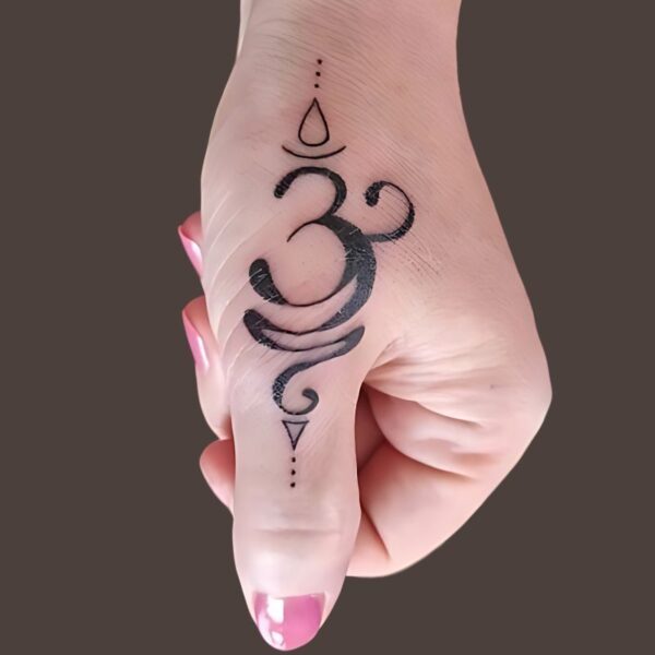 Beautiful Breathe Symbol Tattoo Designs Featuring Om Symbol