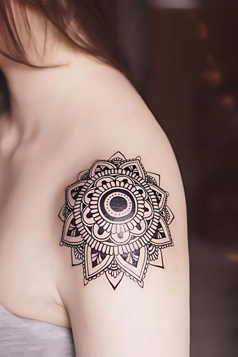 Mandala Shoulder Tattoo: A Symbol of Beauty, Balance, and Meaning
